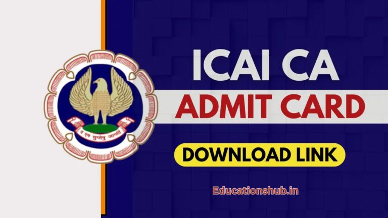 ICAI CA January 2026 Admit Card Out - Download Hall Ticket